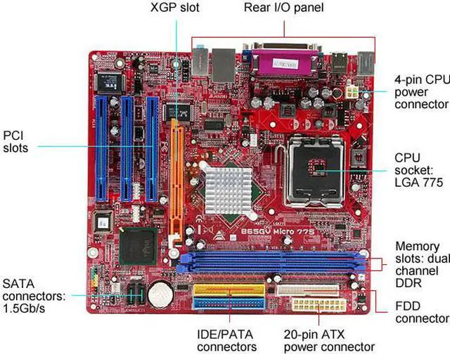 BIOSTAR I865GV-M7 LGA 775 Micro ATX Intel Motherboard - Newegg.com