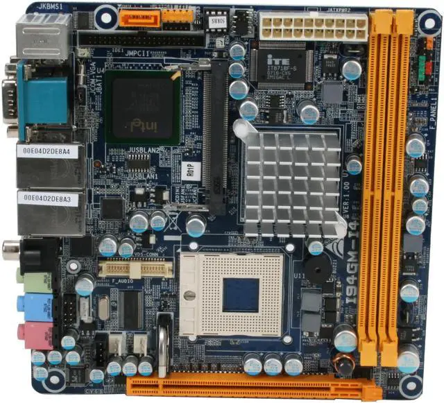 BIOSTAR I94GM-I4 Socket 479 Mini ITX Intel Motherboard - Newegg.com