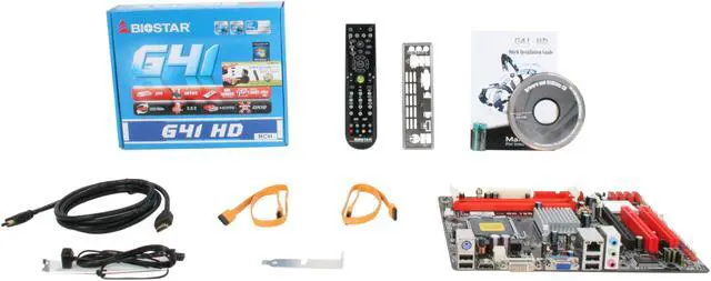 BIOSTAR G41HDRCH LGA 775 Intel Motherboard with Media Centre Remote ...