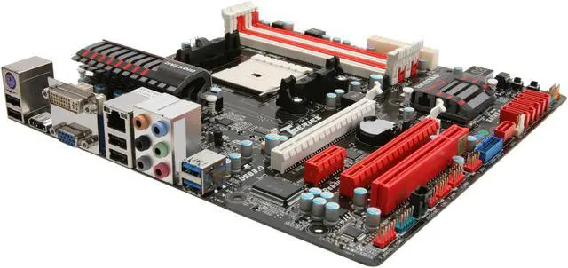 BIOSTAR TA75M+RCH FM1 Micro ATX AMD Motherboard with Remote Control ...