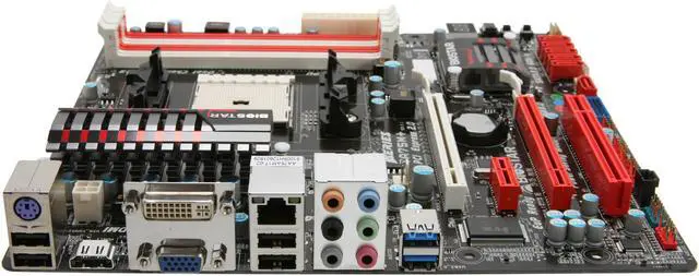 BIOSTAR TA75M+RCH FM1 Micro ATX AMD Motherboard with Remote Control ...