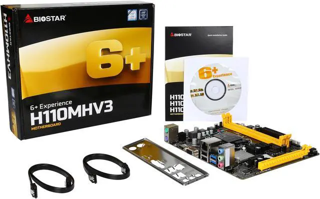 BIOSTAR H110MHV3 LGA 1151 Micro ATX Intel Motherboard - Newegg.com