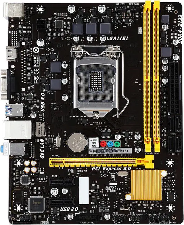 BIOSTAR H110MH PRO D4 LGA 1151 Micro ATX Intel Motherboard - Newegg.com