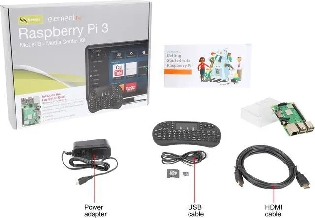 Raspberry Pi 3 Model B+ Media Center Kit - Newegg.com