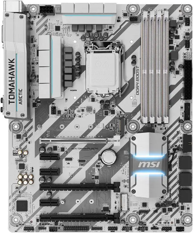 MSI H270 TOMAHAWK ARCTIC LGA 1151 ATX Motherboards - Intel - Newegg.com
