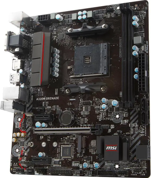 MSI A320M GRENADE AM4 Micro ATX AMD Motherboard - Newegg.com