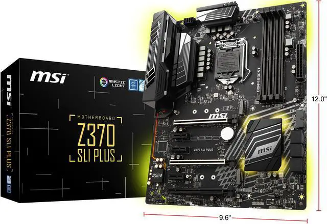 Open Box: MSI Z370 SLI PLUS LGA 1151 (300 Series) ATX Intel Motherboard ...