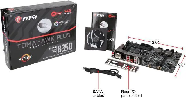 Open Box: MSI ARSENAL GAMING B350 TOMAHAWK PLUS AM4 ATX AMD Motherboard ...