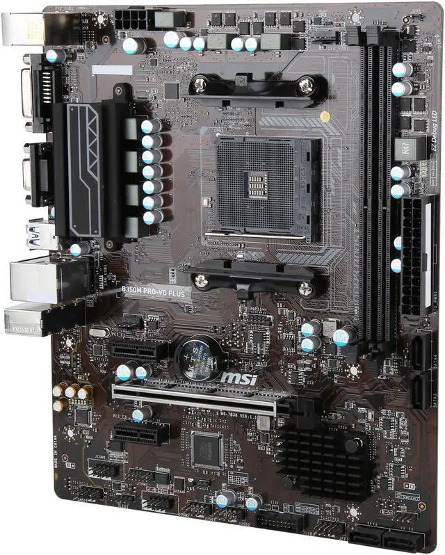 Refurbished: MSI PRO B350M PRO-VD PLUS AM4 Micro ATX AMD Motherboard ...