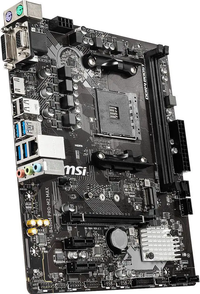 MSI PRO B450MPM2MAX AM4 Micro ATX AMD Motherboard - Newegg.com