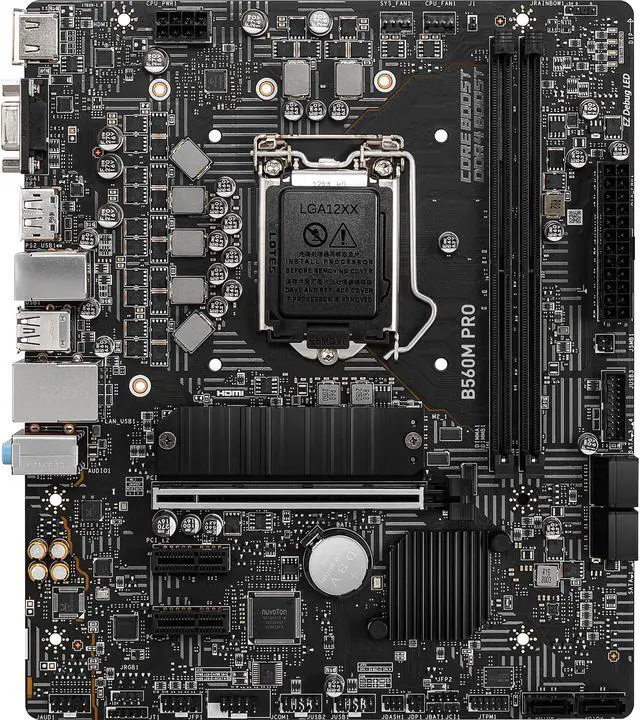 Refurbished: MSI PRO B560M PRO LGA 1200 Micro ATX Intel Motherboard ...