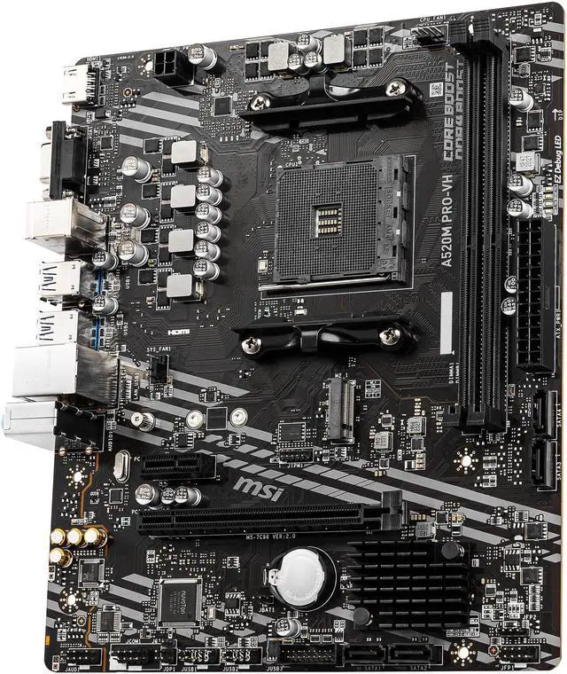 Open Box: MSI A520M PRO-VH AM4 Micro ATX AMD Motherboard - Newegg.com