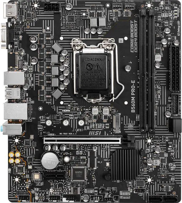 Open Box: MSI B560M PRO-E LGA 1200 Micro ATX Intel Motherboard - Newegg.com