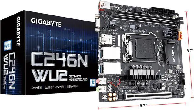 GIGABYTE C246N-WU2 LGA 1151 (300 Series) Mini ITX Intel Motherboard - Newegg.ca