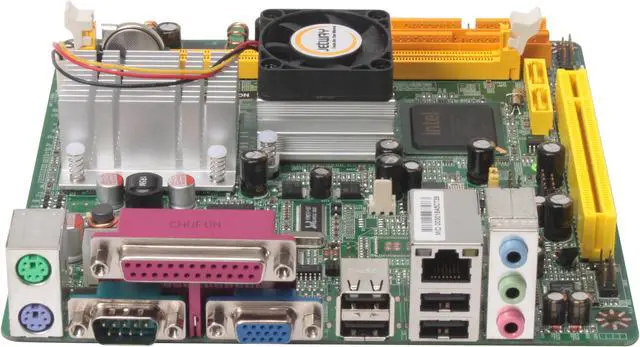 JetWay JNC91-230-LF Intel Atom N230 Mini ITX Motherboard / CPU Combo ...