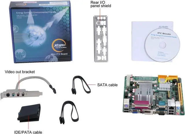Open Box: JetWay JNF94-270-LF Intel Atom N270 1.6GHz Mini ITX ...
