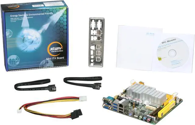 JetWay JNF96FL-510-LF Intel Atom D510 Mini ITX Motherboard / CPU Combo ...