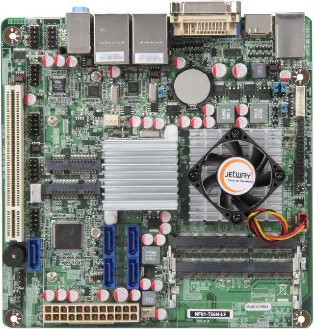 Open Box: JetWay JNF81-T56N-LF AMD eOntario (G-Series) T56N Dual Core 1 ...