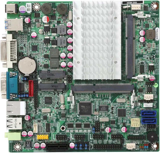 Jetway JNF9M-2930 Fanless Intel Celeron N2930 Soc, mSATA + 2*SATA2, DVI-I, Mini-ITX MB - Newegg.com