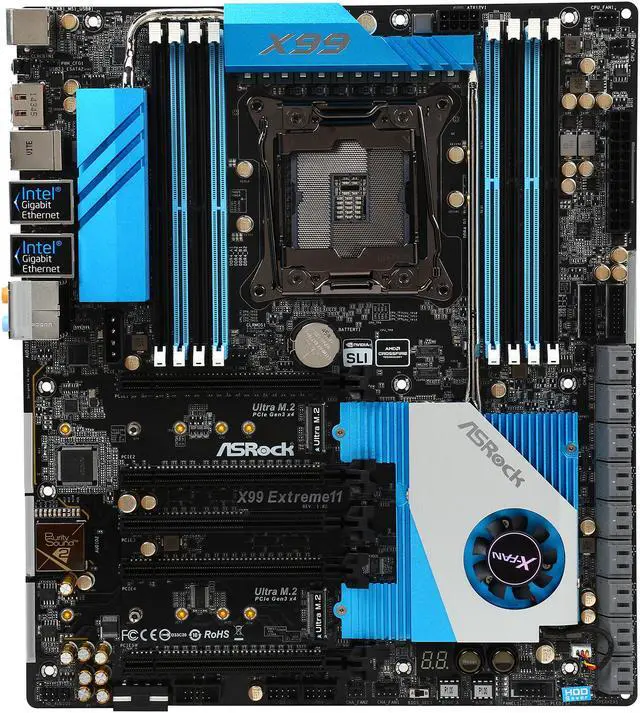 Open Box: ASRock X99 Extreme11 LGA 2011-v3 Extended ATX Intel Motherboard - Newegg.com