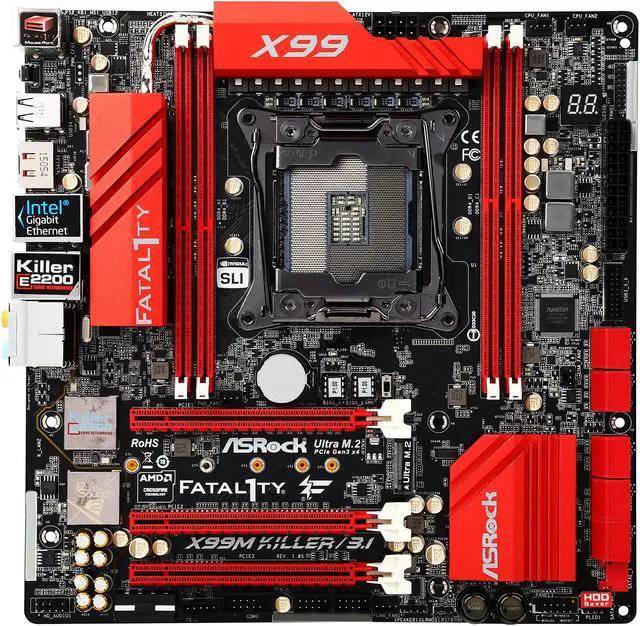 Open Box: ASRock ASRock Fatal1ty Gaming Fatal1ty X99M Killer/3.1 LGA ...