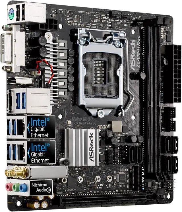 Open Box: ASRock Z270M-ITX/ac LGA 1151 Mini ITX Motherboards - Intel ...