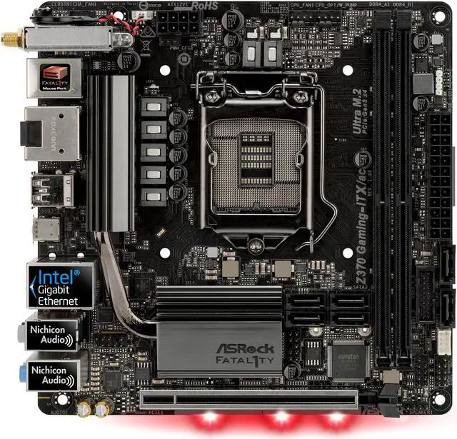 Open Box: ASRock Fatal1ty Z370 Gaming-ITX/ac LGA 1151 (300 Series) Mini ...