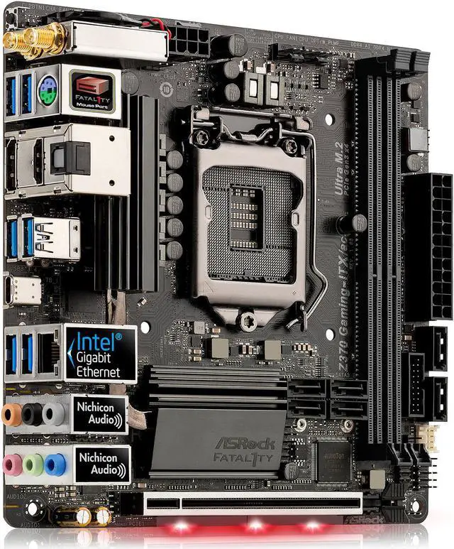 Open Box: ASRock Fatal1ty Z370 Gaming-ITX/ac LGA 1151 (300 Series) Mini ...