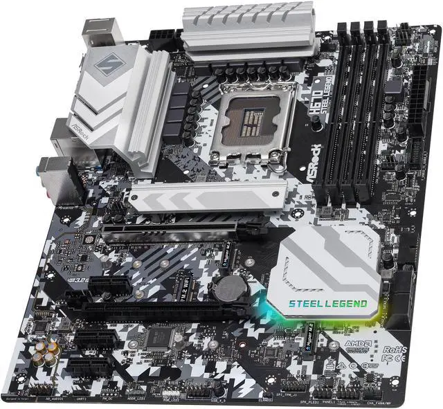 ASRock H670 STEEL LEGEND LGA 1700 Intel H670 SATA 6Gb/s DDR4 ATX ...