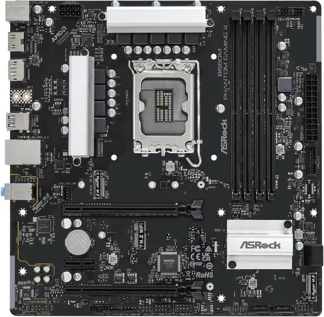 Open Box: ASRock B660M PHANTOM GAMING 4 LGA 1700 Intel B660 DDR4 Micro ...
