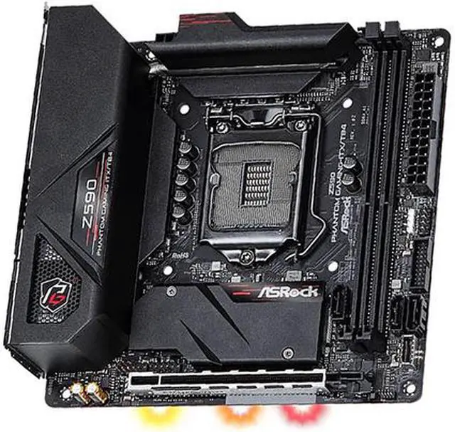 ASRock Z590 PHANTOM GAMING-ITX/TB4 LGA 1200 Mini ITX Intel Motherboard ...