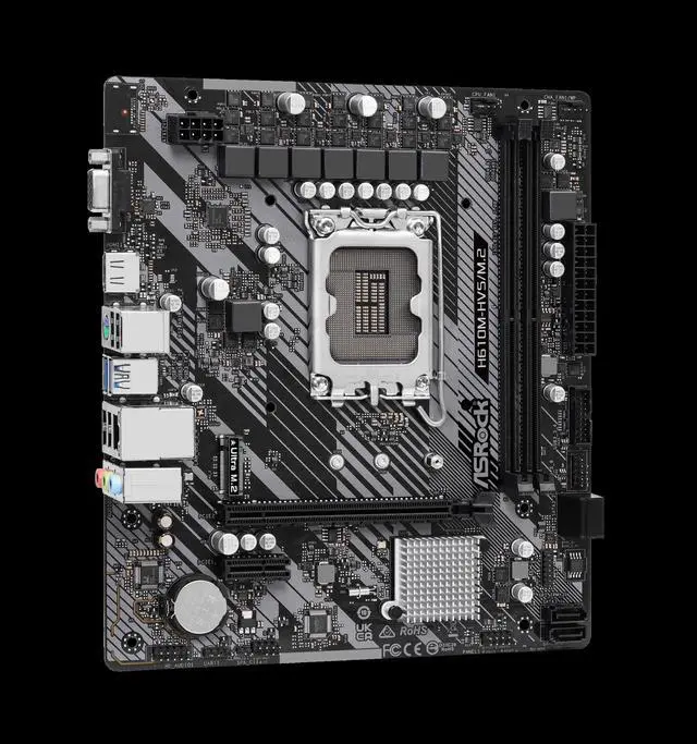 ASRock H610M-HVS/M.2 R2.0 LGA 1700 Intel H610 SATA3 6Gb/s DDR4 Micro ATX Motherboard - Newegg.ca