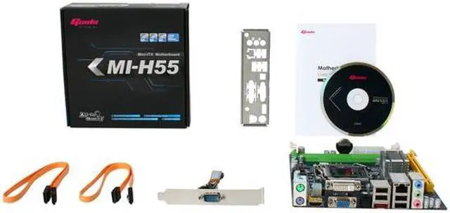 Open Box: Giada MI-H55-01 LGA 1156 Mini ITX Intel Motherboard - Newegg.com