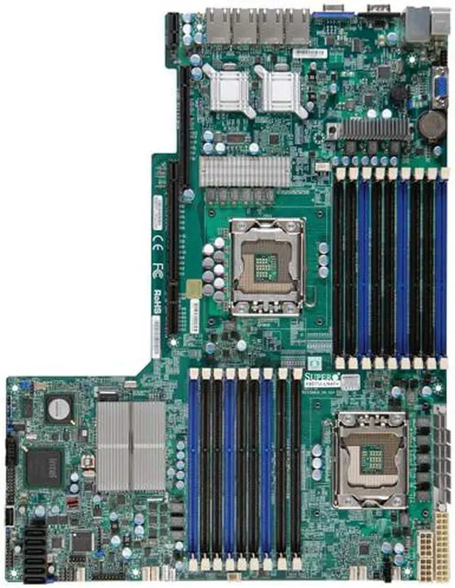 Supermicro X8DTU-LN4F+ Server Motherboard - Intel 5520 Chipset - Socket B LGA-1366 - Bulk Pack ...