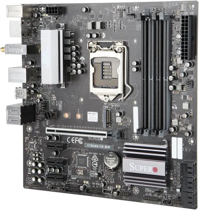 SUPERMICRO SuperO C7B360-CB-MW LGA 1151 (300 Series) Intel B360 DDR4 HDMI DisplayPort SATA 6Gb/s ...
