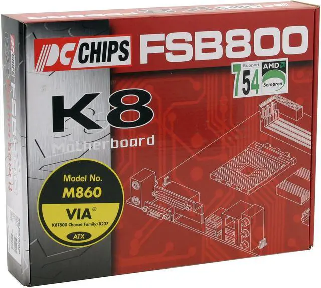 PC CHIPS M860 V1.0 754 ATX AMD Motherboard - Newegg.com
