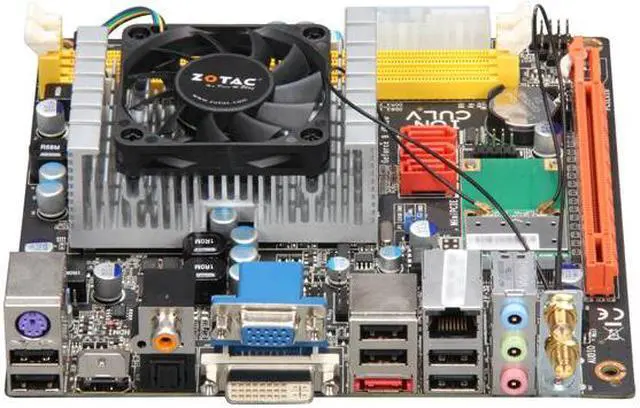ZOTAC IONITX-N-E Intel Celeron 743 1.3GHz Mini ITX Motherboard / CPU ...