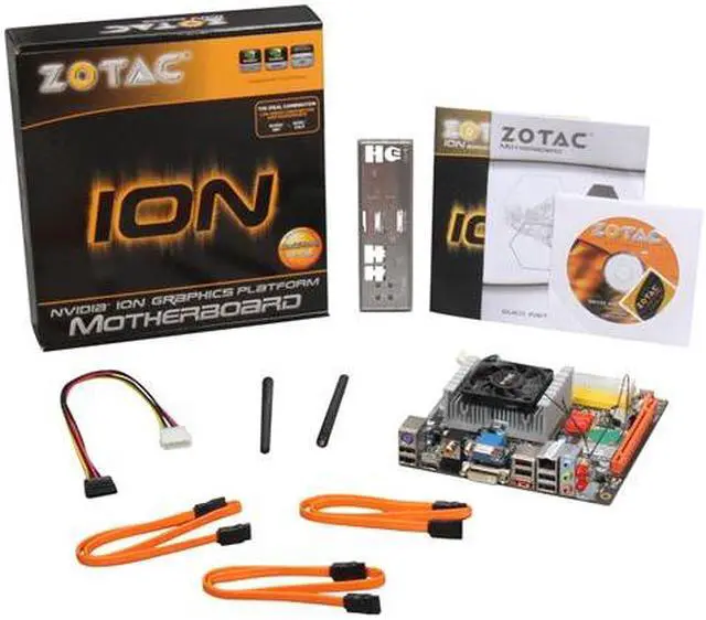 ZOTAC IONITX-N-E Intel Celeron 743 1.3GHz Mini ITX Motherboard / CPU ...