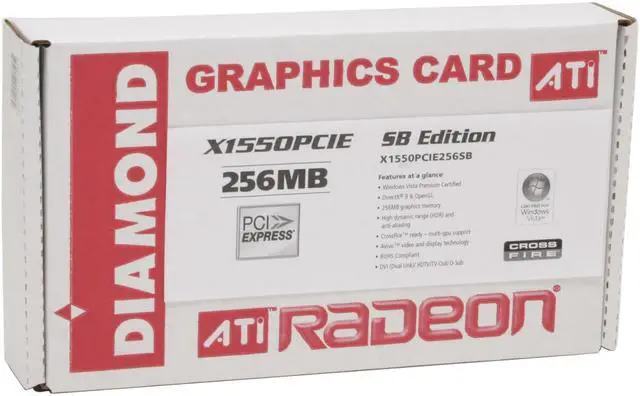 DIAMOND Radeon X1550 Graphics Card X1550PCIE256SB - Newegg.com