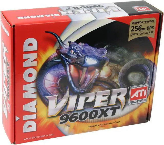 DIAMOND Viper 9600XT Radeon 9600XT 256MB 128-bit DDR AGP 4X/8X Video ...