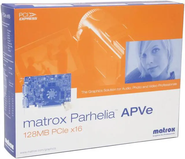 Matrox Parhelia APVe PH-E128APVF 128MB DDR PCI Express x16 Graphics ...