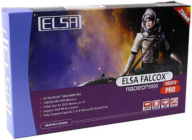 ELSA Radeon 9800PRO Graphics Card 980FX PRO 256B DTV - Newegg.com