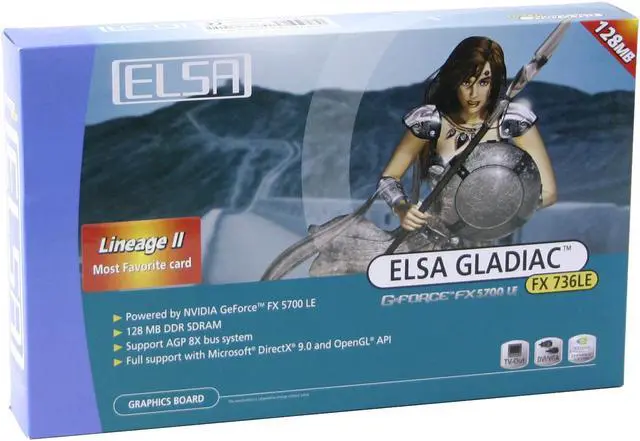 ELSA GeForce FX 5700LE Graphics Card FX 736LE 128T DTV - Newegg.com