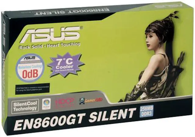ASUS EN8600GT SILENT/HTDP/256M GeForce 8600GT 256MB 128-bit GDDR3 PCI ...