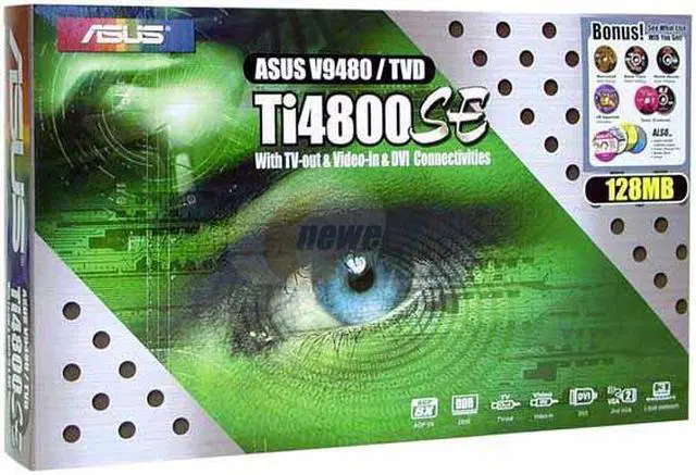 ASUS GeForce4 Ti4800SE Graphics Card V9480TVD - Newegg.com