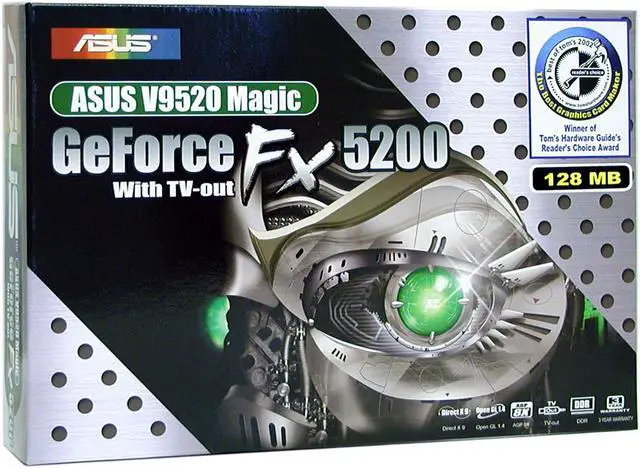 Open Box: ASUS GeForce FX 5200 Graphics Card V9520Magic/128MB - Newegg.com