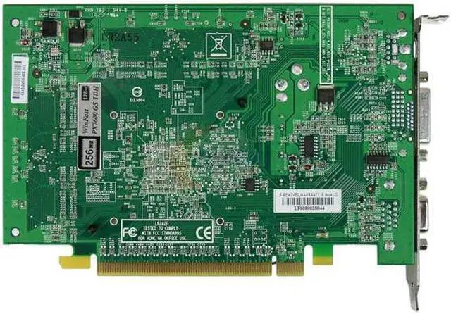 Leadtek PX7600GS TDH GeForce 7600GS 256MB 128-bit GDDR2 PCI Express x16 ...
