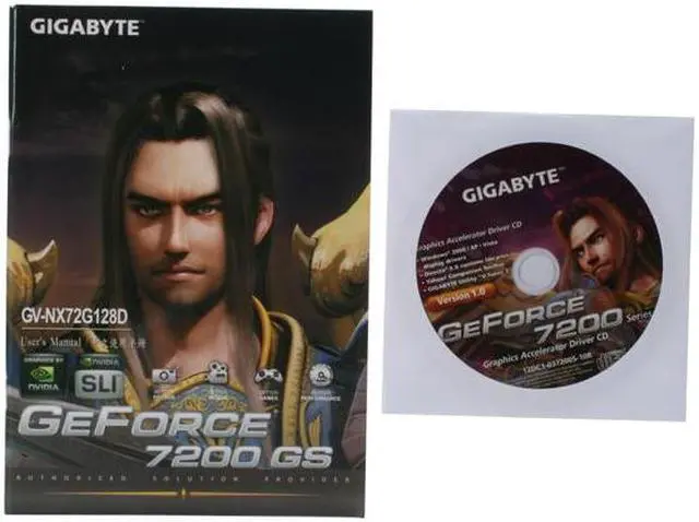GIGABYTE GeForce 7200GS Graphics Card GV-NX72G128D - Newegg.com