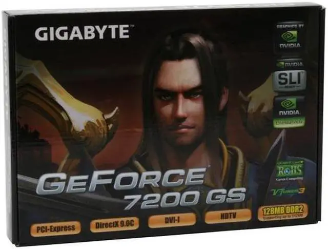 GIGABYTE GeForce 7200GS Graphics Card GV-NX72G128D - Newegg.com