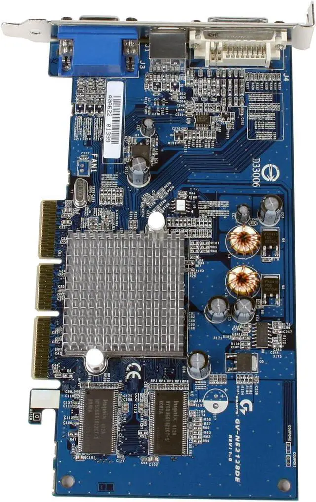 GIGABYTE GeForce FX 5200 Graphics Card GV-N52128DE - Newegg.com